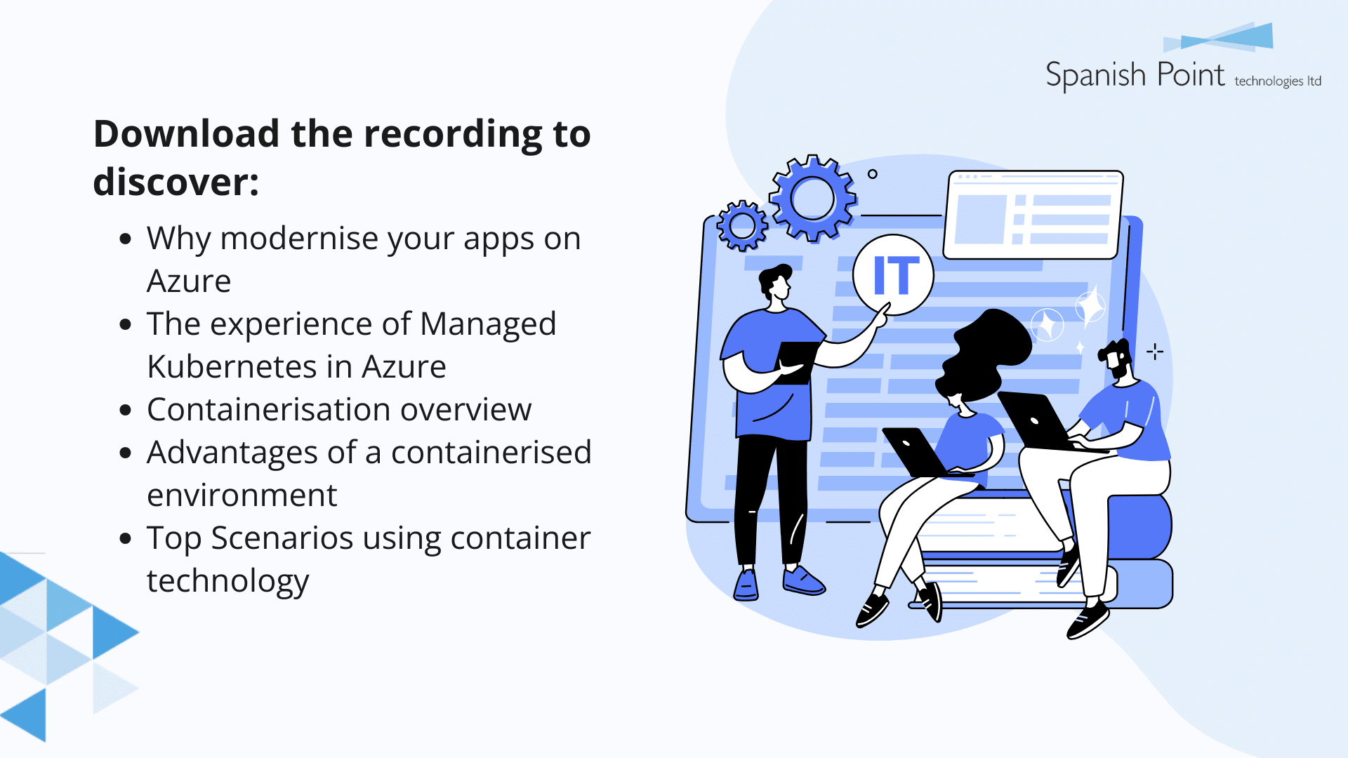 Webinar Modernising Applications Through Kubernetes And Containerisation Spanish Point 